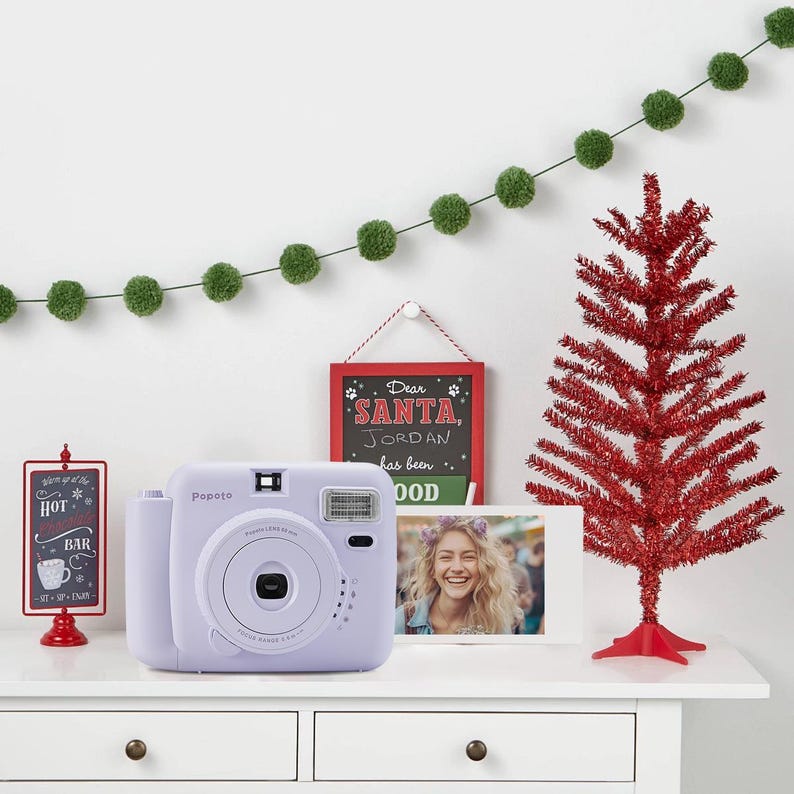 Capture Memories With the Popoto Instant Camera Bundle Purple Set ...