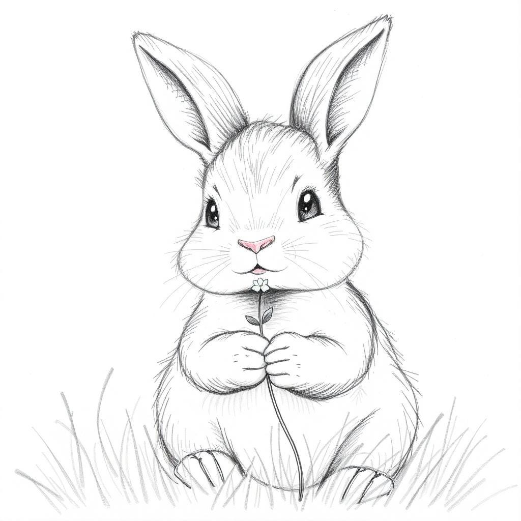 10 Adorable Bunny Coloring Pages – Printable Fun for Kids and Adults ...