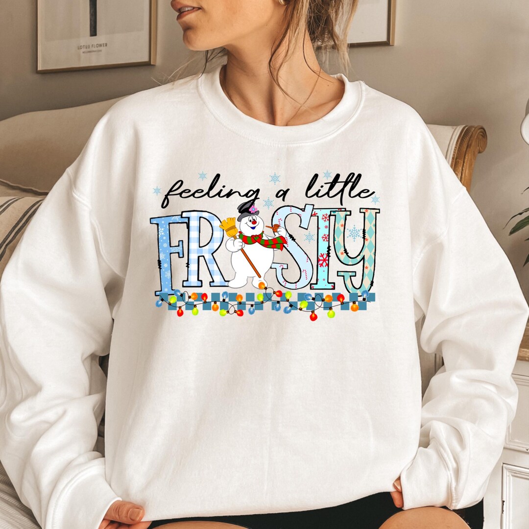 Feelin' a Little Frosty Png Sublimation Design Download, Merry ...