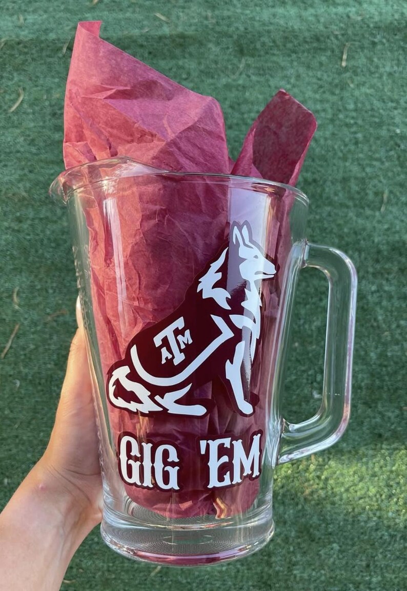 Aggie Ring Dunk Pitcher - Bluemoondesignco - Etsy
