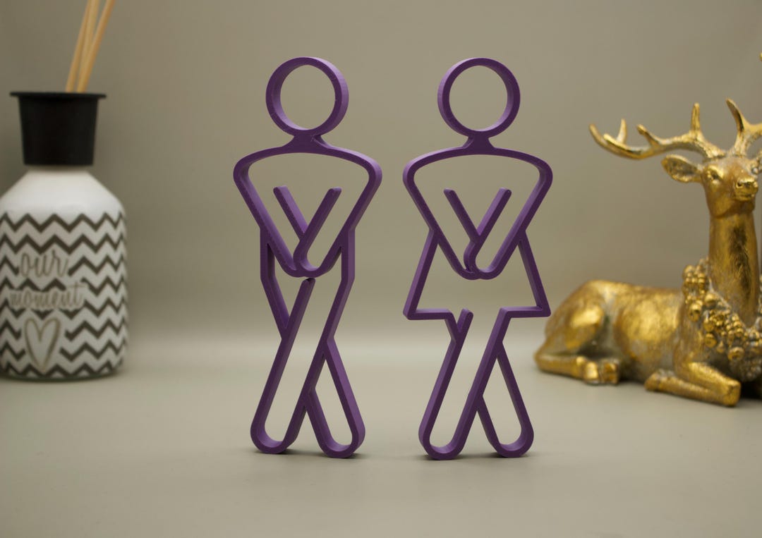 WC Sign Men and Women Toilet Figures Man and Woman - Etsy UK