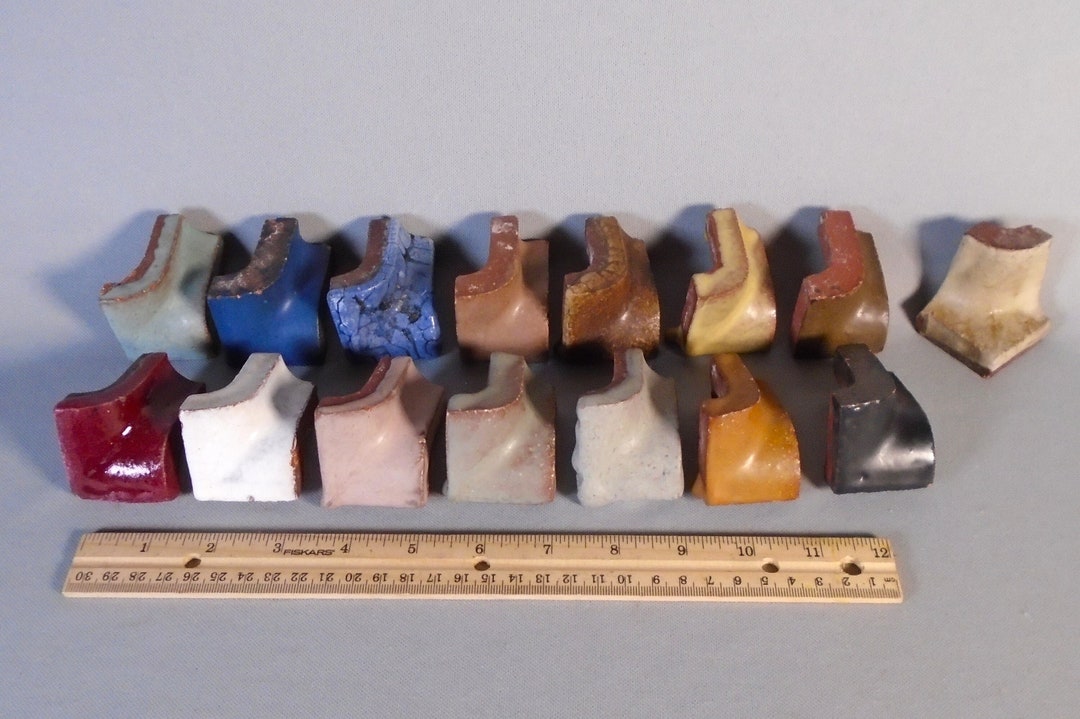 Grueby Pottery Tile Collection of 15 Arts and Crafts Glaze - Etsy