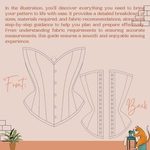 Moonlit Corset Sewing Pattern, Victorian Overbust Corset Sewing ...