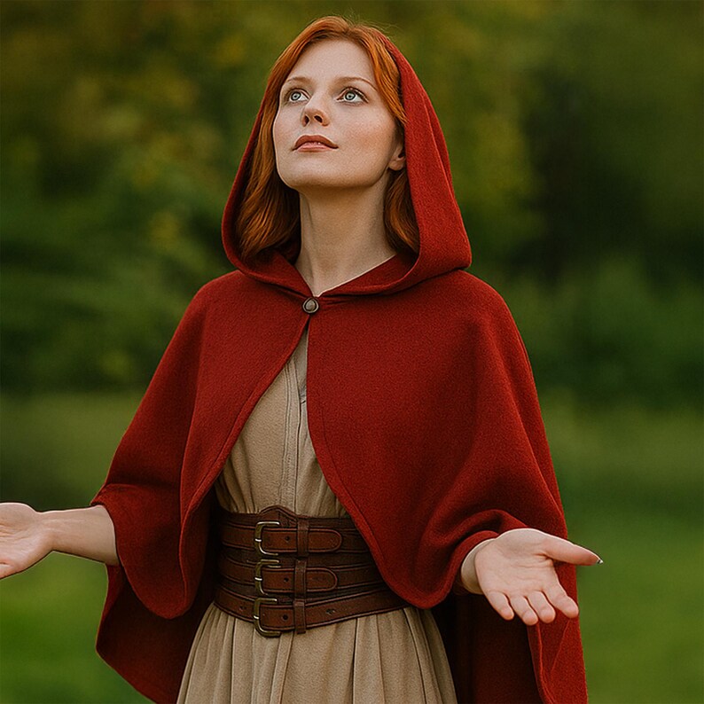 Rosetrail Cloak Sewing Pattern Short Cloak With Hood Costume Pattern ...