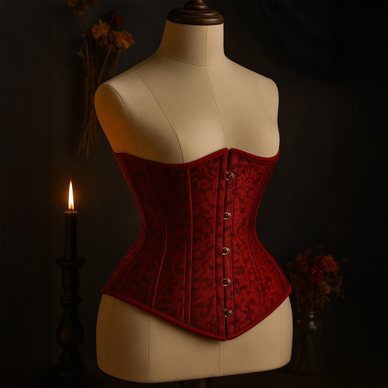 Gothic Underbust Corset Sewing Pattern, Everyday Wear Corset, Victorian ...