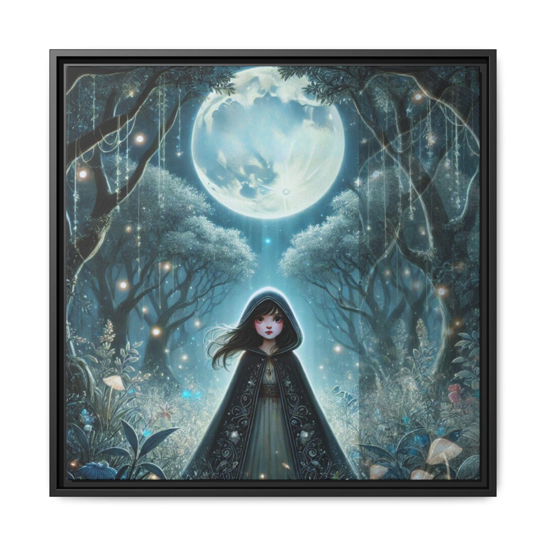 Wall Hanging, Lilith Moongrove Matte Canvas, Multi-color Framed Art ...