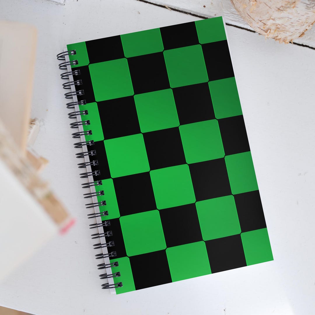 Tanjiro Pattern Spiral Notebook, Anime, Patterns, Stationery - Etsy
