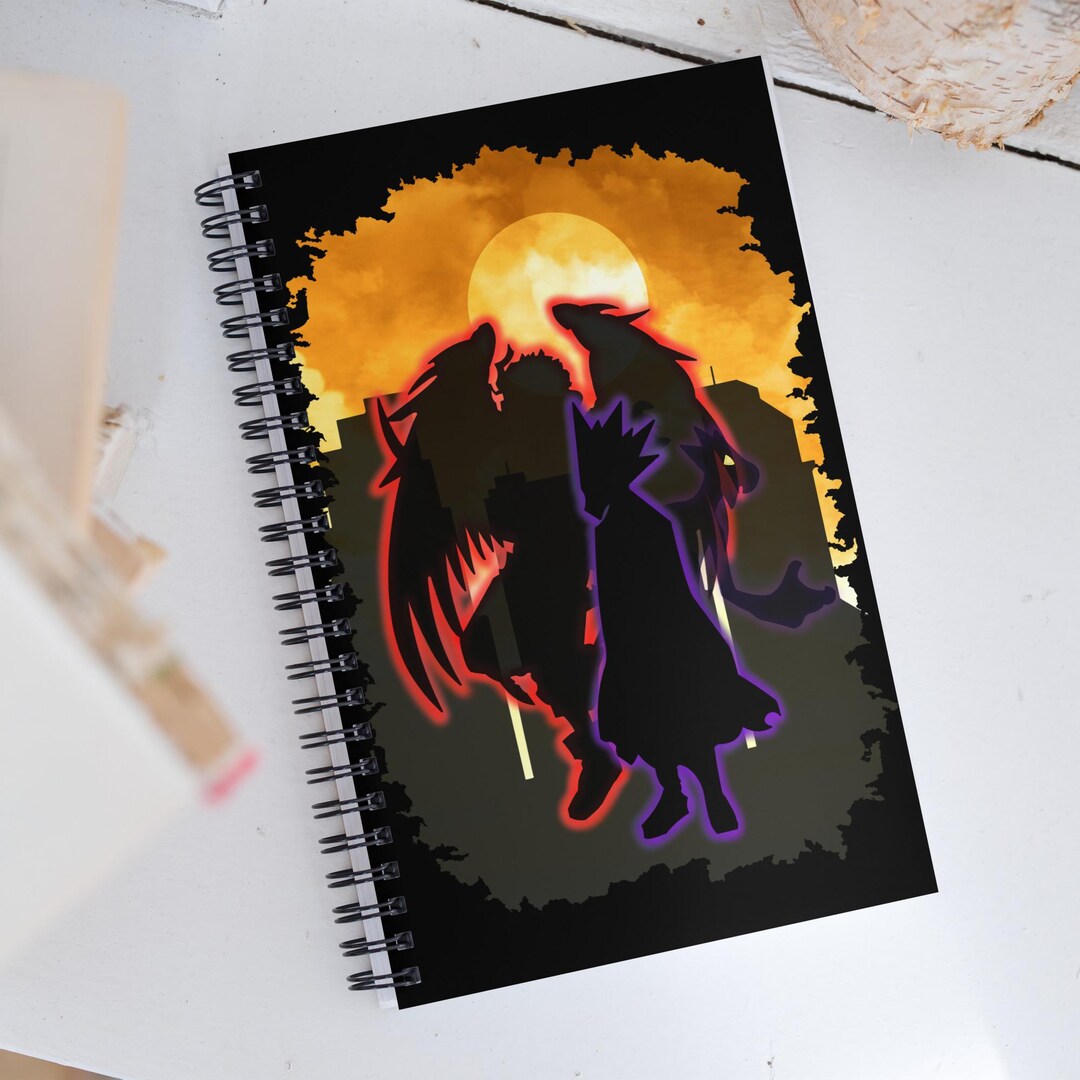 Anime Raven & Hawk Notebook: Wire-bound Journal - Etsy