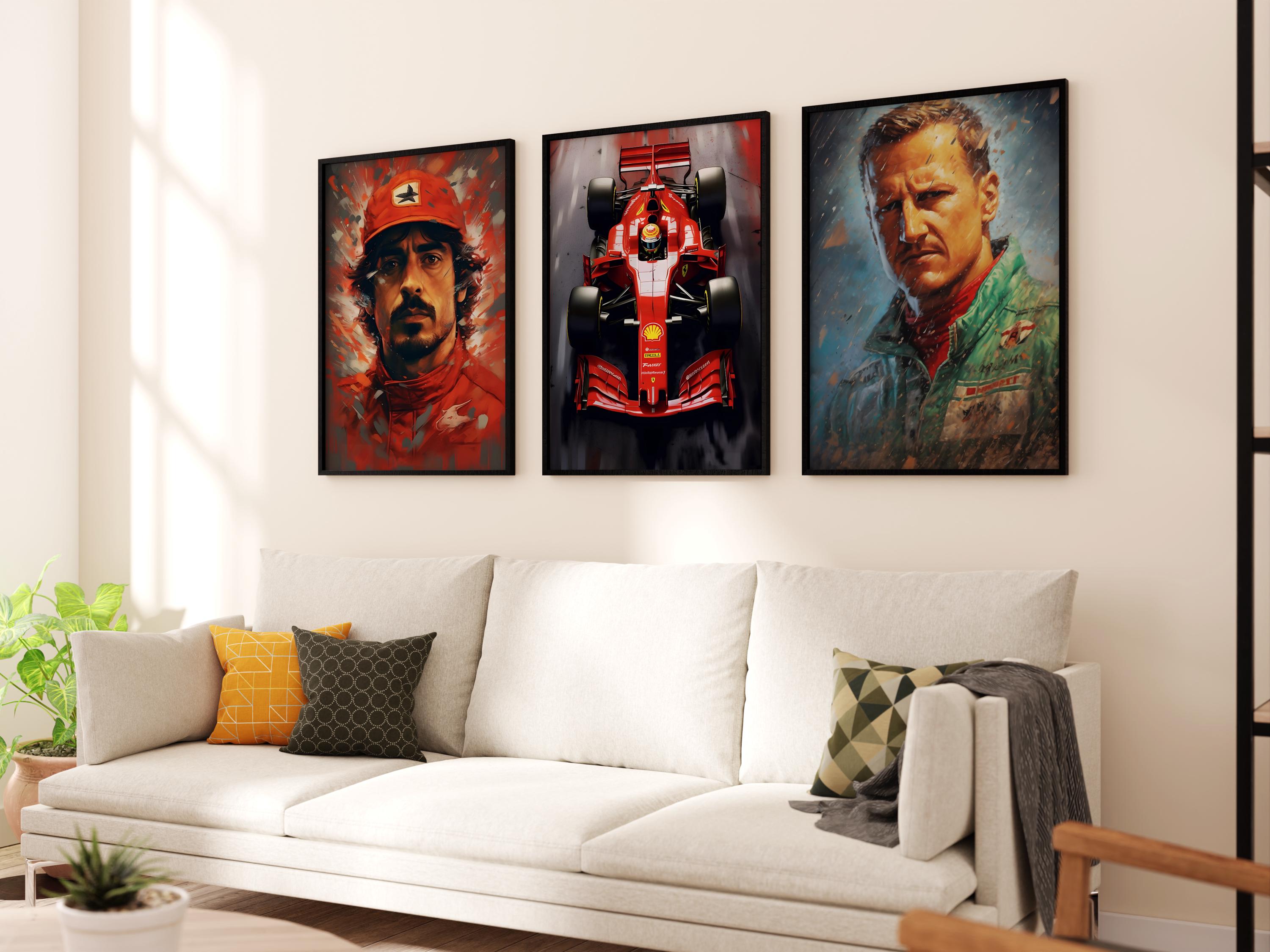 Formula 1 Racing Art Prints: Motorsport Collection (digital Download ...