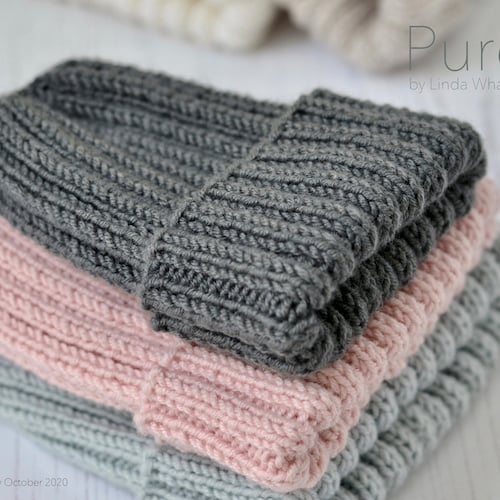 SIMPLE DK KNITTING Pattern Mikki Rib Hat - Etsy