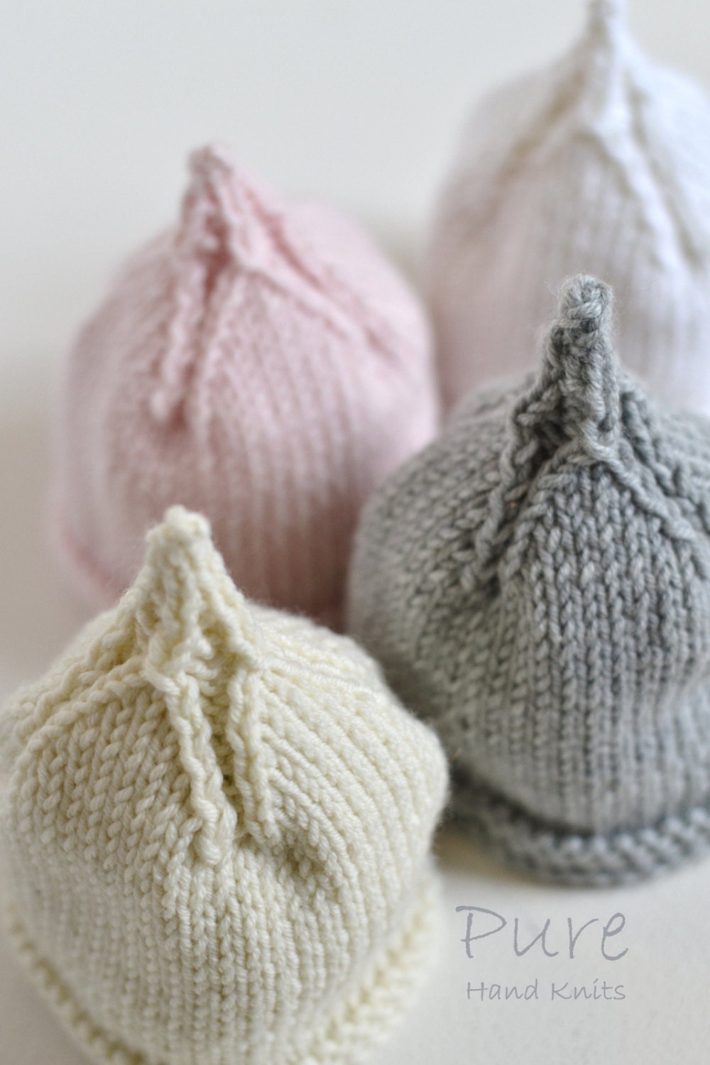 EASY PREEMIE and NEWBORN Baby Beanie Knitting Pattern Classic - Etsy