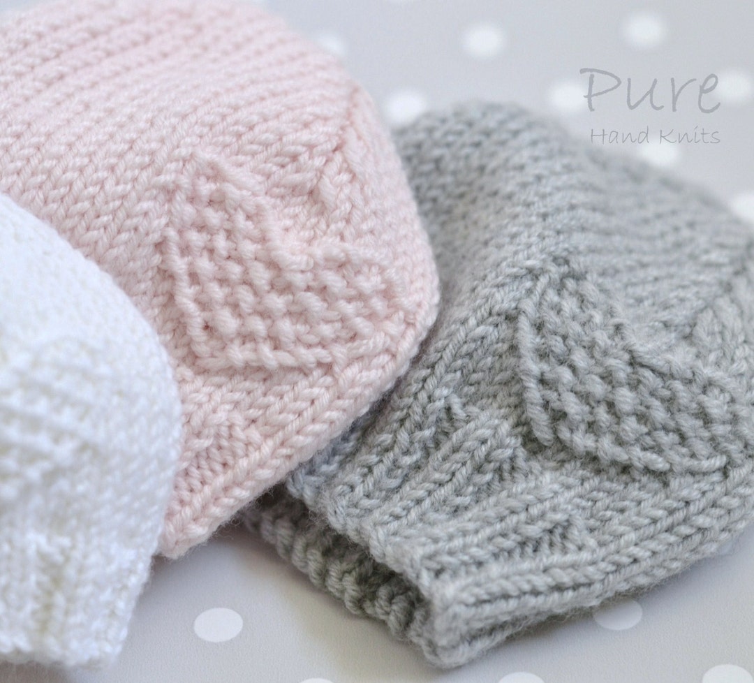 EASY KNIT Preemie and Baby Hat Knitting Pattern - Etsy