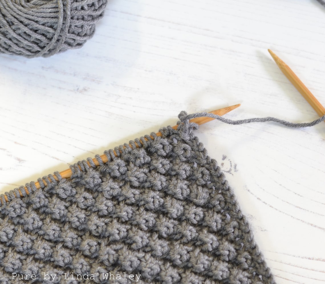 KNITTING PATTERN Textured Adult Scarf Olallie | Etsy Canada