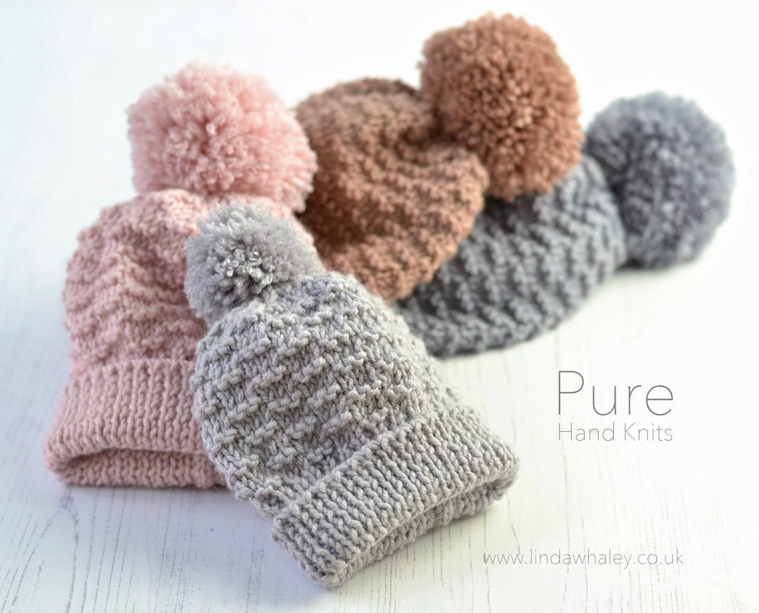 EASY Bobble Hat KNITTING PATTERN Charlbury Bobble Hat - Etsy
