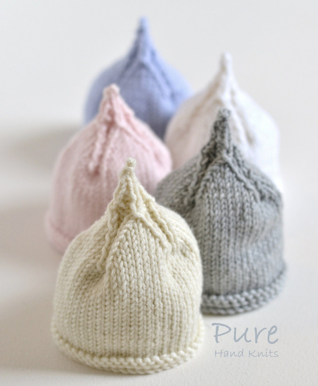 SIMPLE Preemie and Newborn Baby Beanie PDF Pattern Classic Pixie DK - Etsy