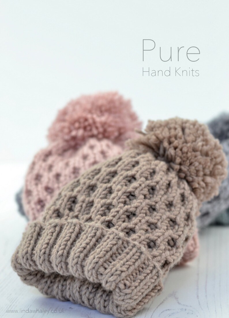 KNITTING PATTERN Aston Bobble Hat - Etsy