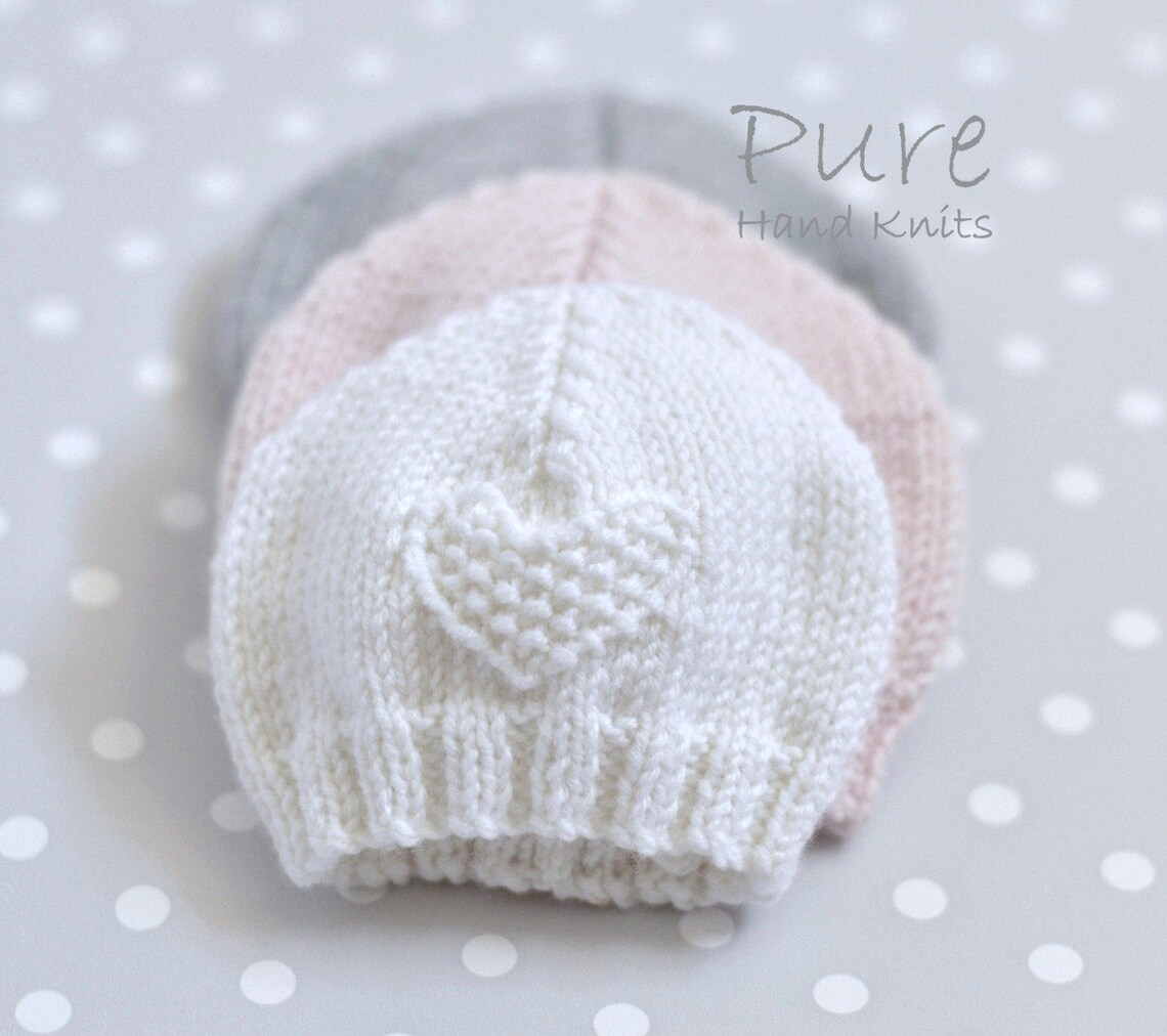 SIMPLE Preemie and Baby Hat Knitting Pattern - Etsy