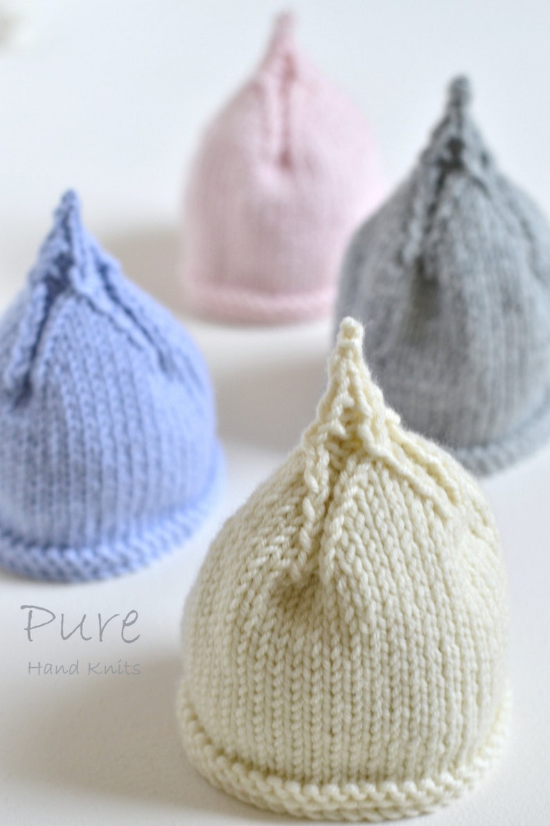 SIMPLE Preemie and Newborn Baby Beanie PDF Pattern Classic Pixie DK - Etsy