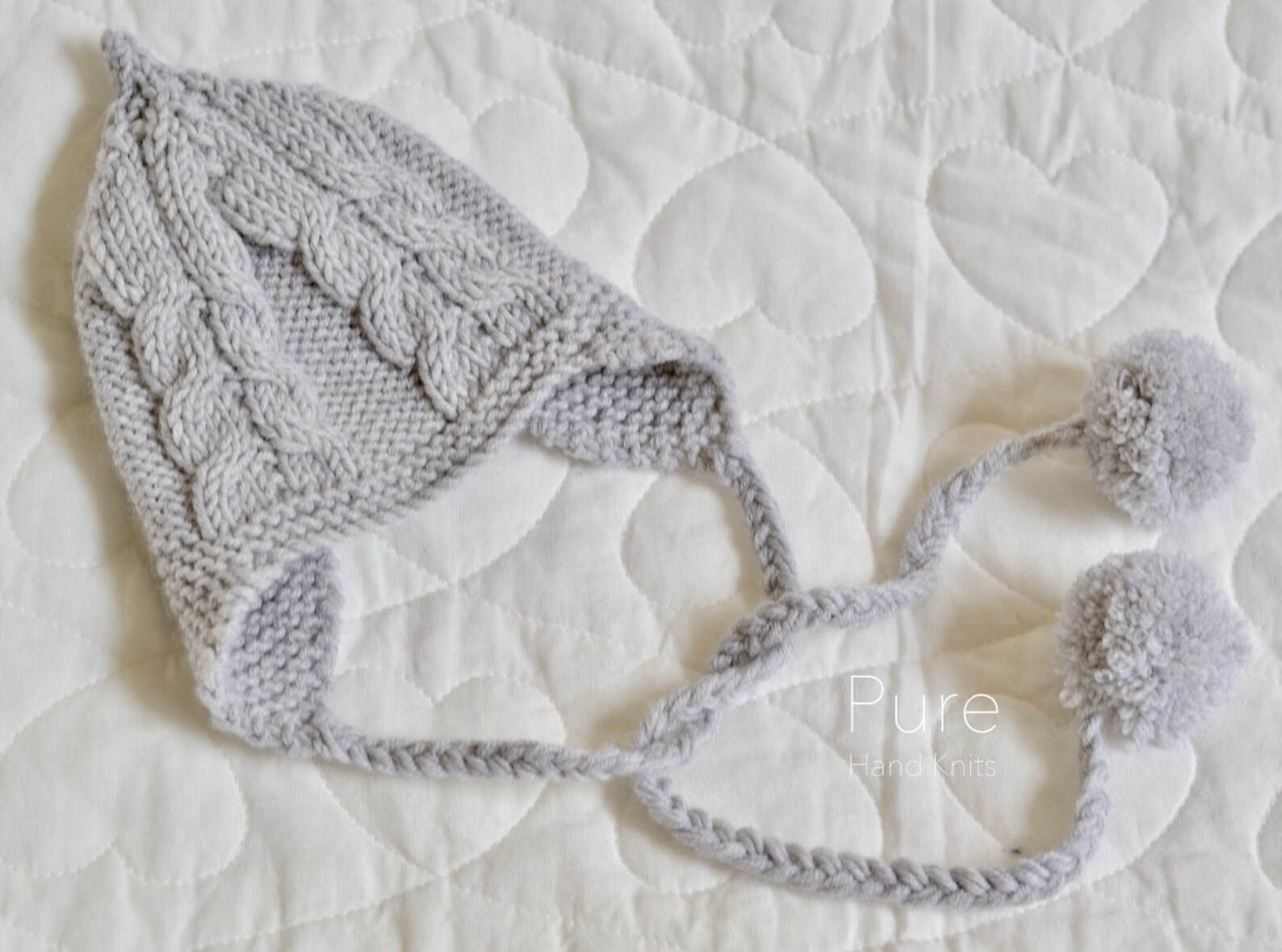 PDF KNITTING PATTERN Eden Cabled Aviator Newborn to 5 Years | Etsy