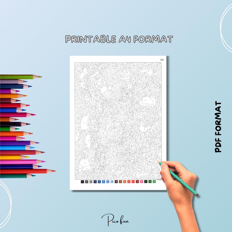 Color by Number, Disney Mystery, Coloring Book Digital, Paint by Number ...