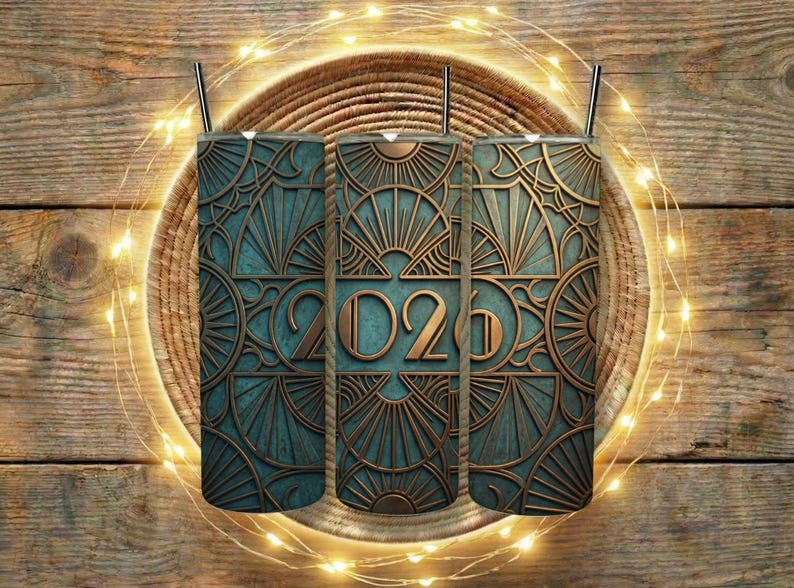 2026 Art Deco Tumbler Wrap Design Digital Download Sublimation PNG File ...