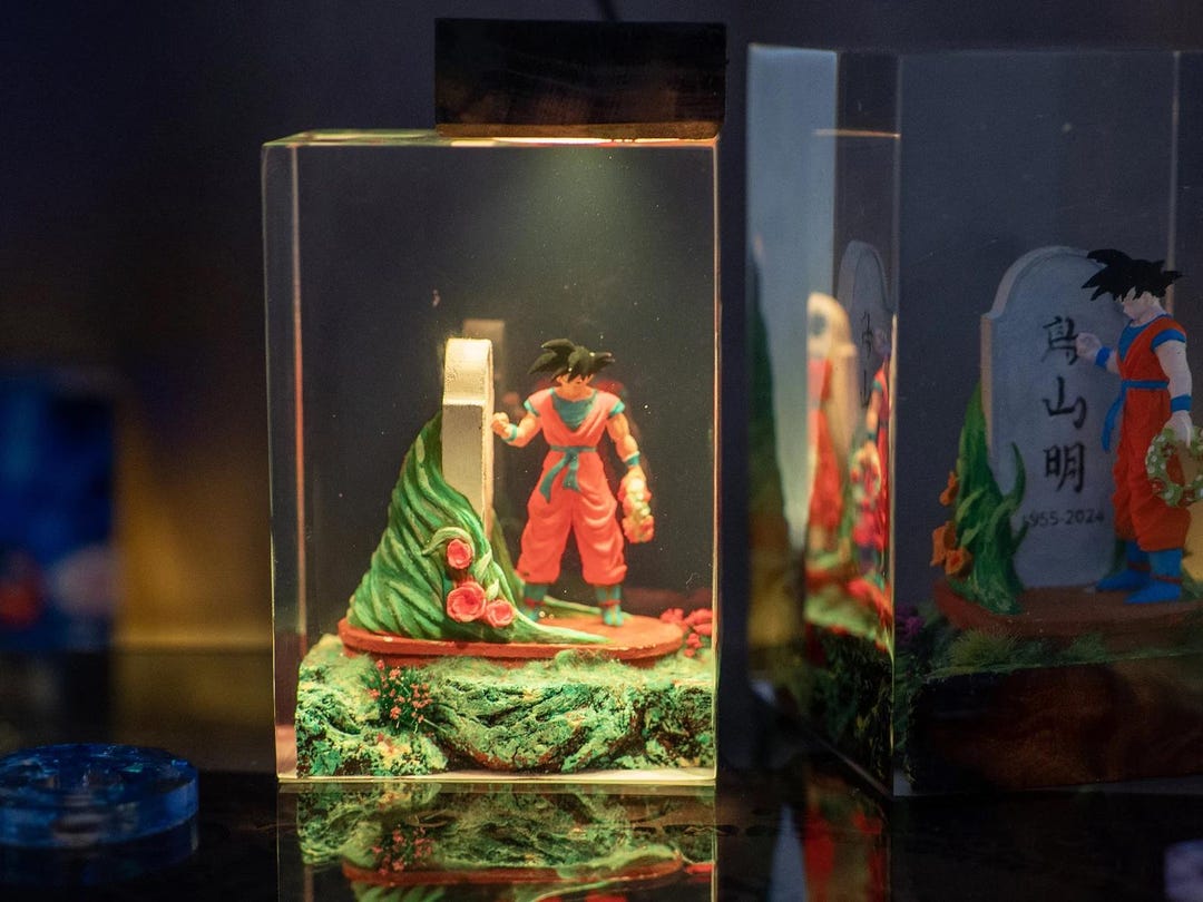 Akira Toriyama Anime Lamp, Epoxy Resin Night Light, Bedroom Lamp ...