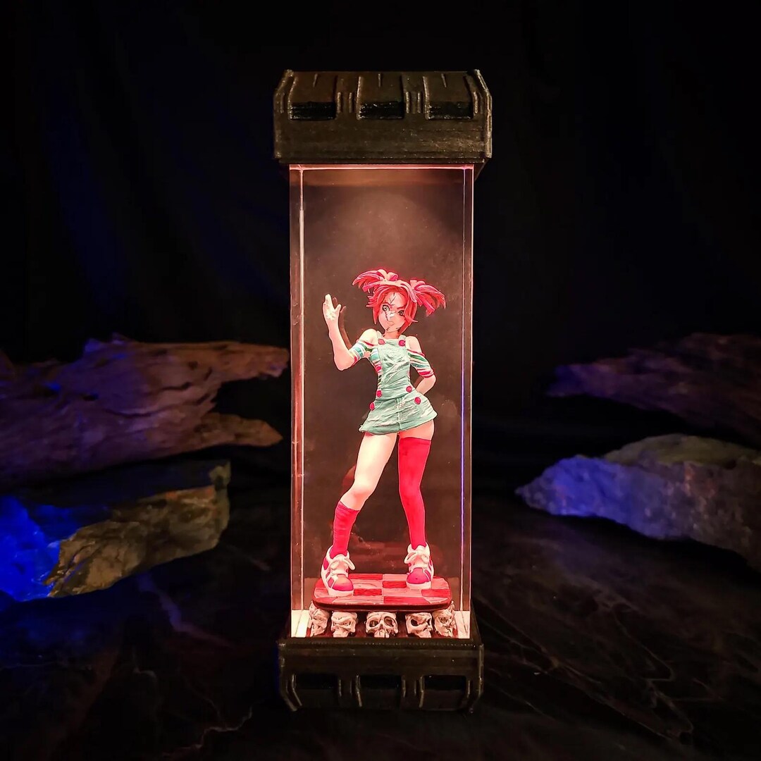 Horror Chucky Girl Epoxy Resin Lamp Art, Night Light Custom, Birthday ...