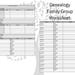 Genealogy Family Group Worksheet - Etsy