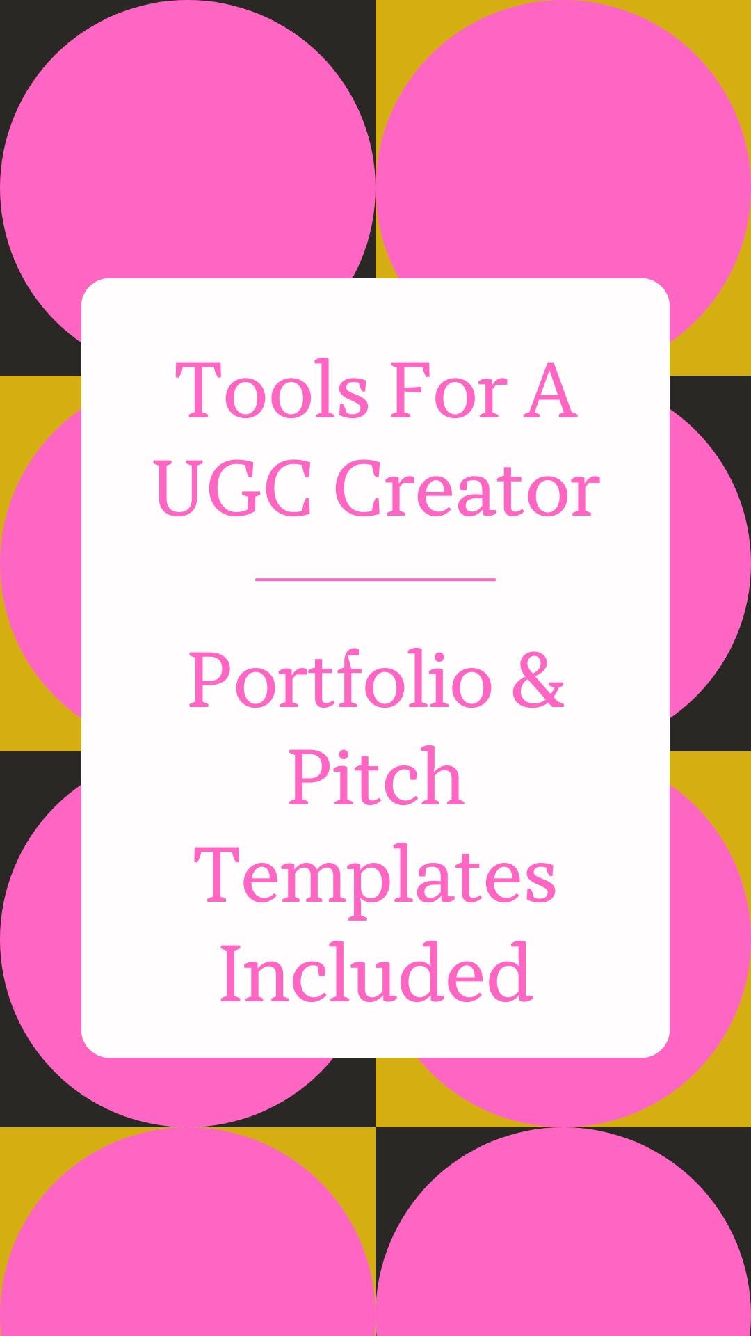 UGC Creator Portfolio & Pitch Template - Etsy