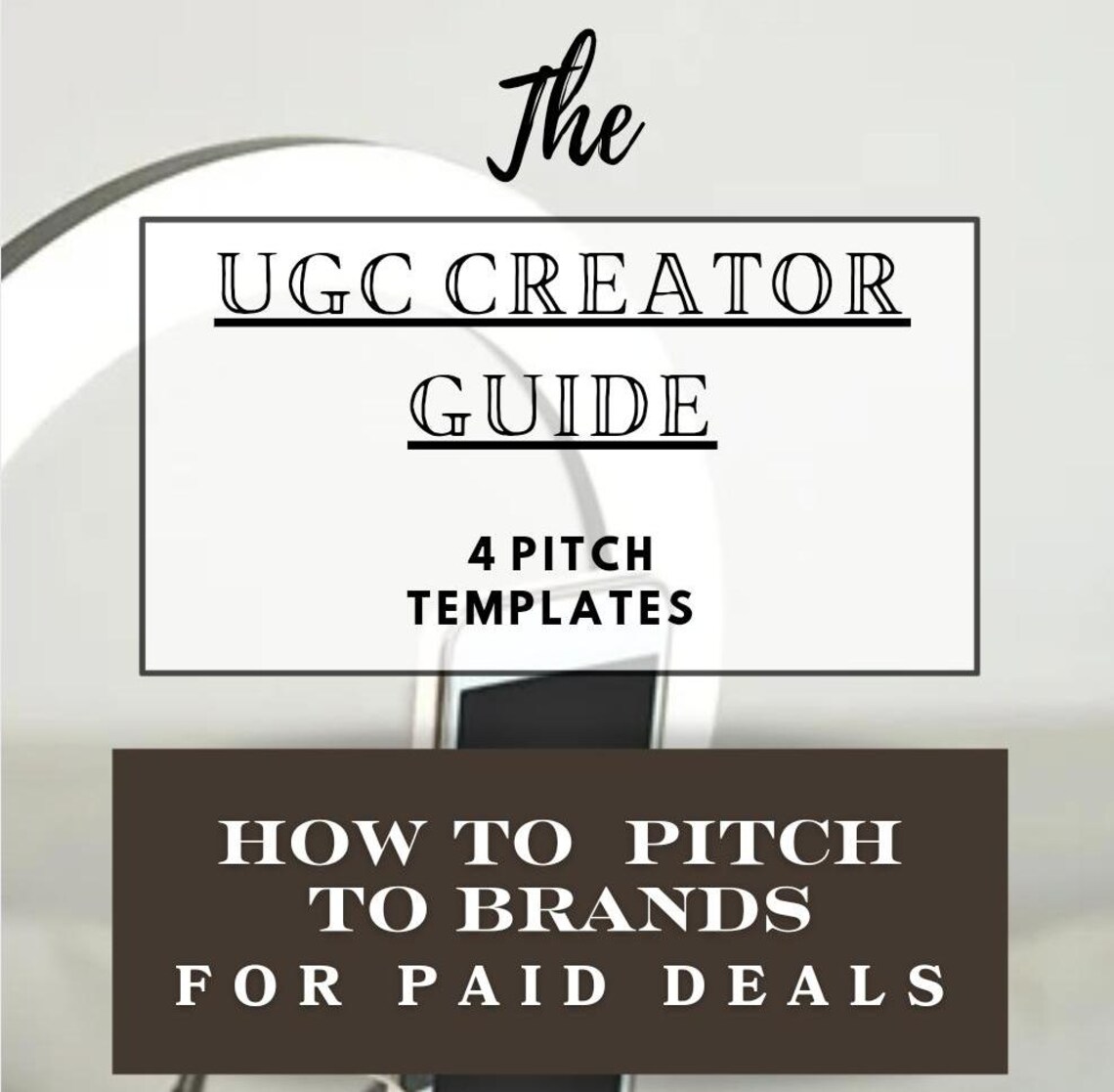 UGC Content Creator Pitch Guide, User-generated-content,ugc Pitch ...
