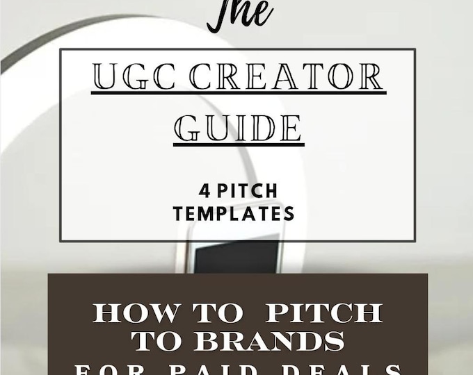 UGC Content Creator Pitch Guide, User-generated-content,ugc Pitch ...