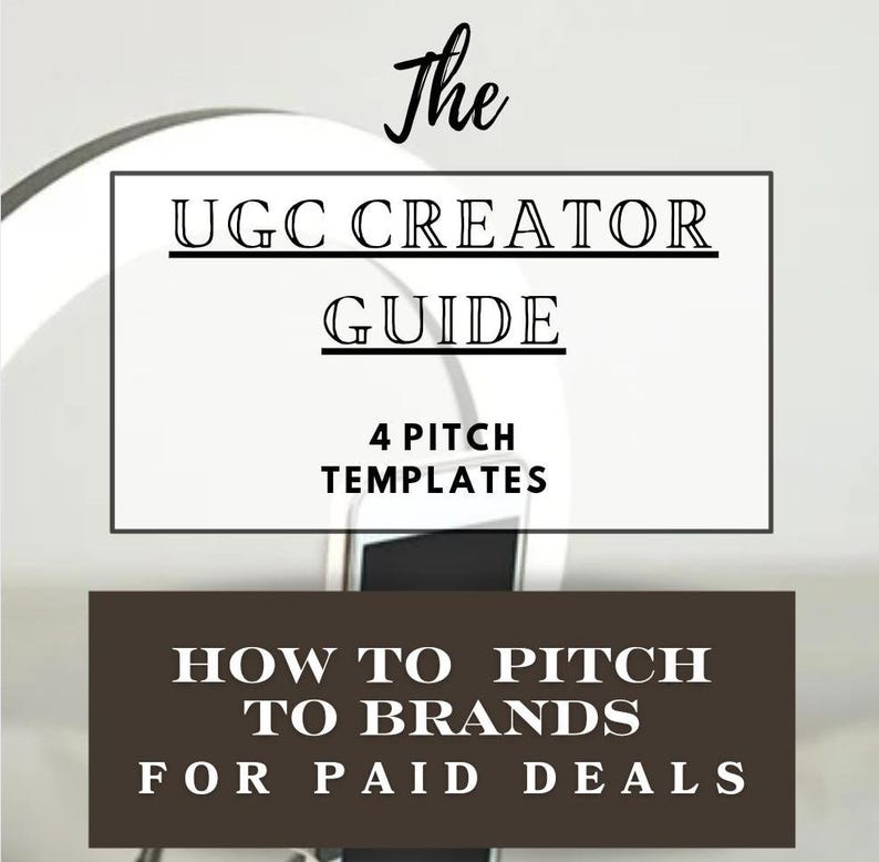 UGC Content Creator Pitch Guide, User-generated-content,ugc Pitch ...