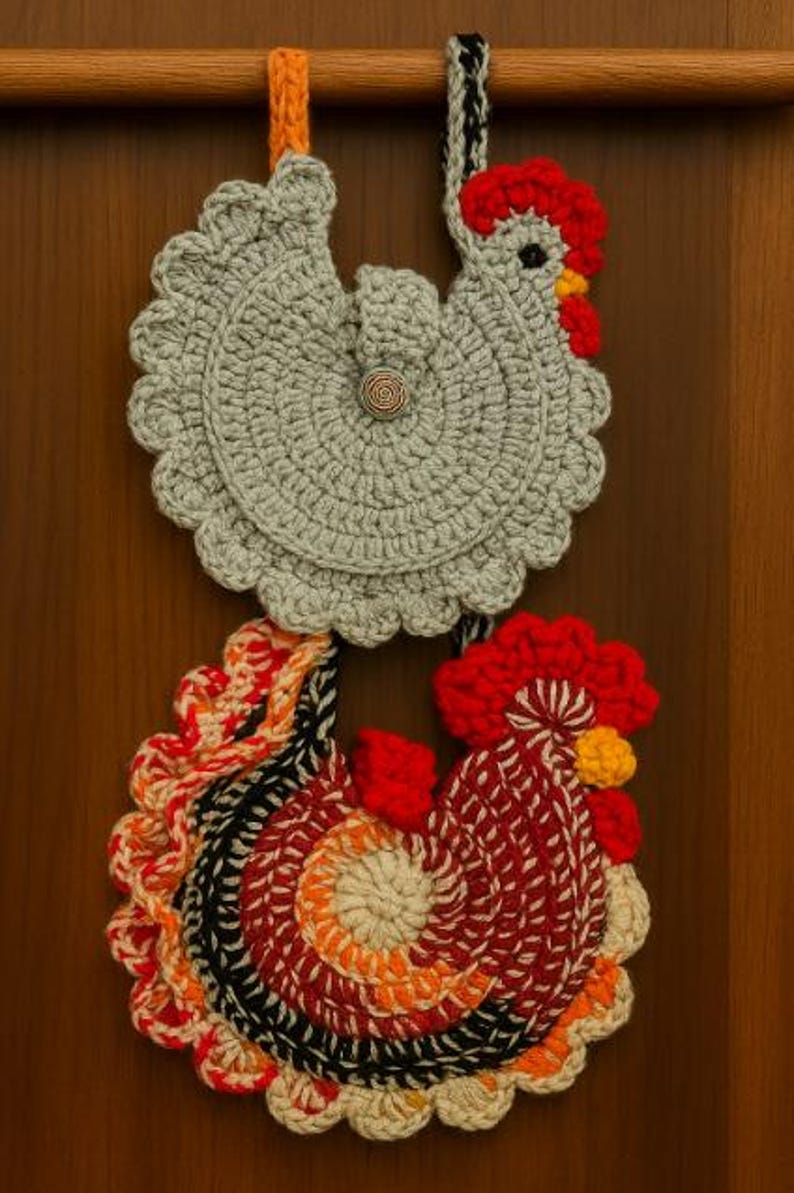 Crochet Chicken Bag Pattern PDF, Funny Hen-shaped Purse Design, DIY ...