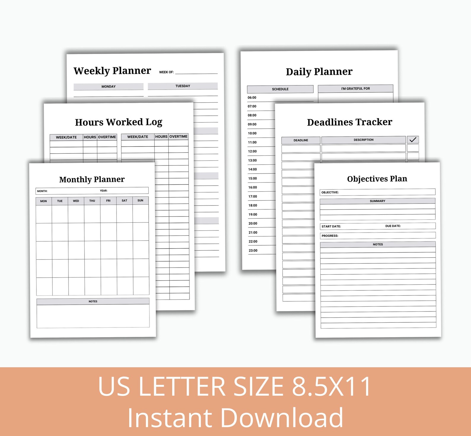 2025 Office Work Planner, Office Task Planner, Office Organizer, Work ...