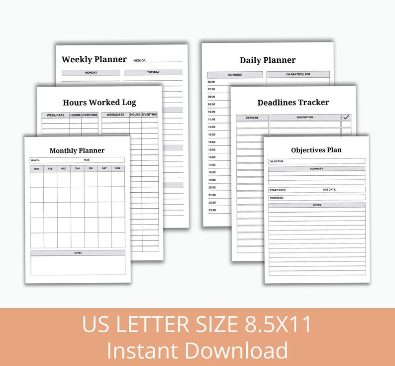 2025 Office Work Planner, Office Task Planner, Office Organizer, Work ...