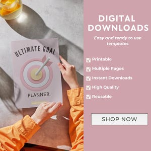 Ultimate Goal Planner, Daily Weekly Monthly Yearly Quarterly, Long Term ...