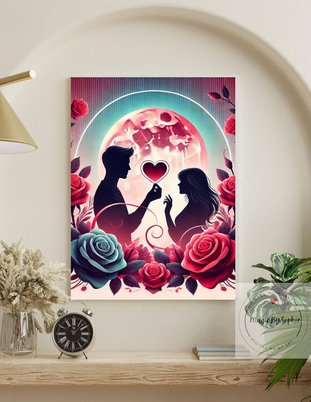 Romantic Wall Art,couple Printable Art Wall,trendy Love Digital Print ...