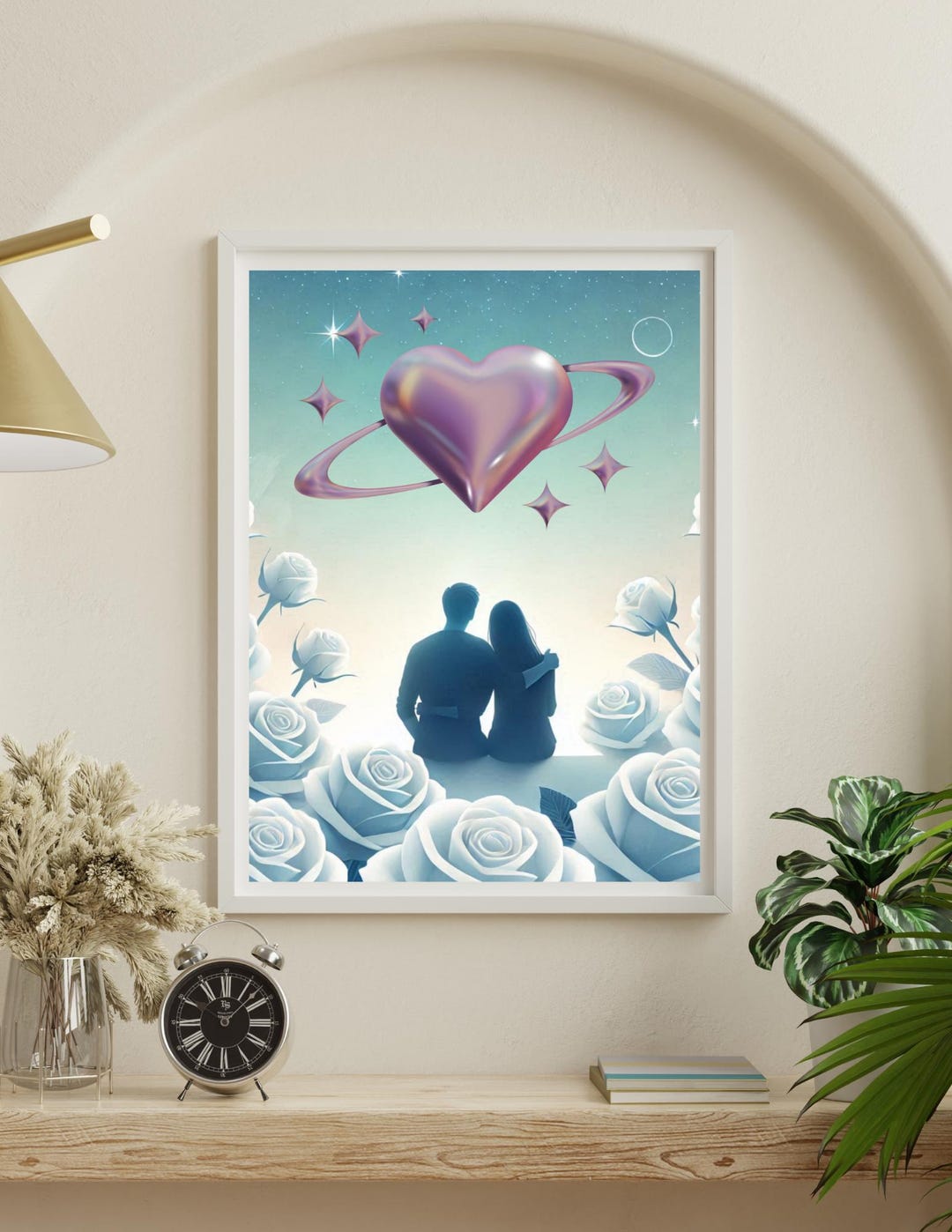 Romantic Couple Printable Wall Art,couple Digital Print,trendy Love ...