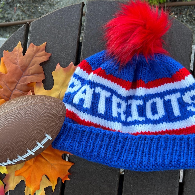 Patriots Knitted Hat - Etsy