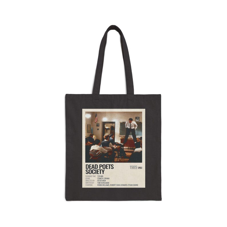 Dead Poets Society Tote Bag, Robin Williams Movie Poster Gifts - Etsy