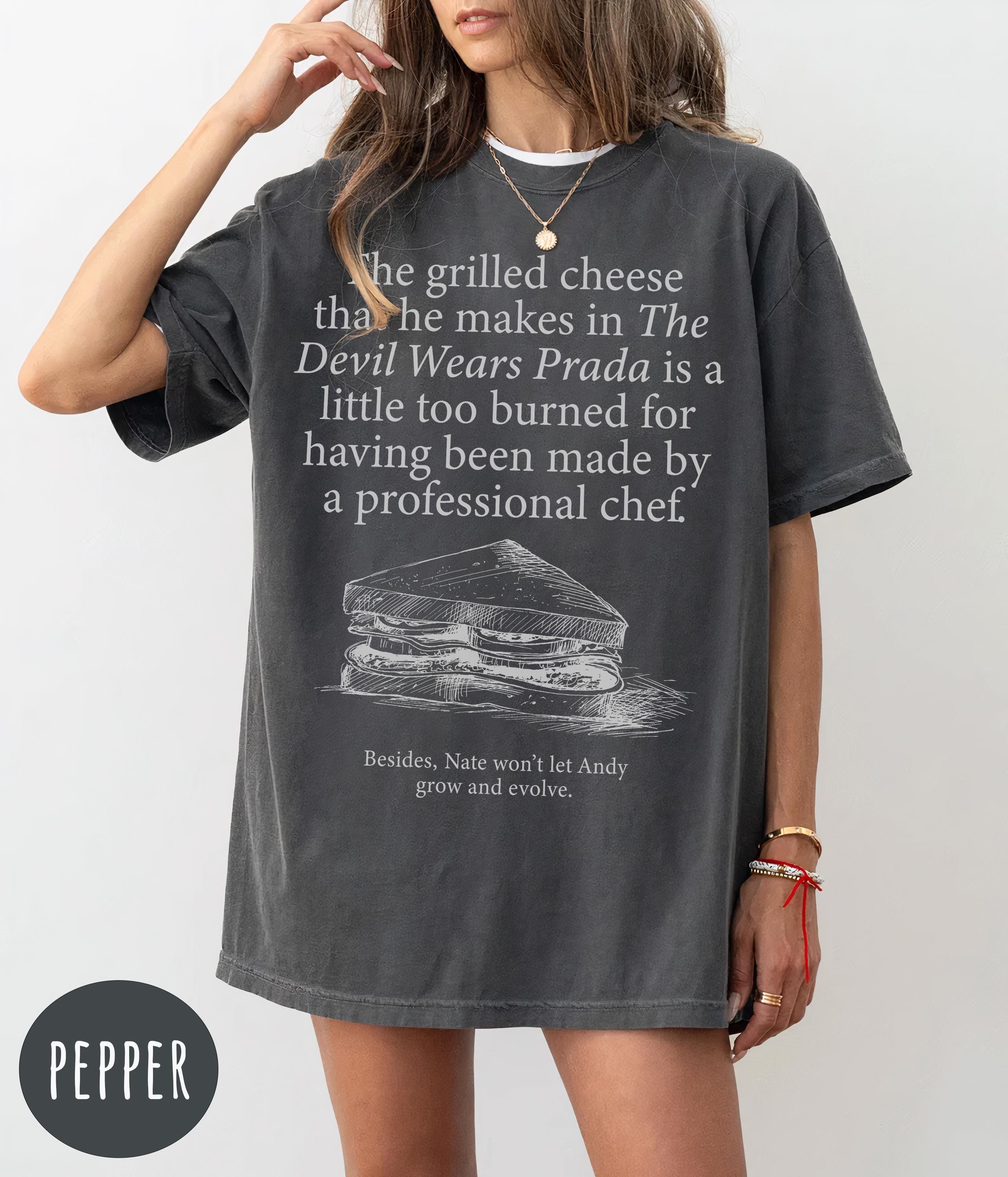 Comfort Colors the Devil Wears Prada Shirt: Funny Movie Meme Graphic ...