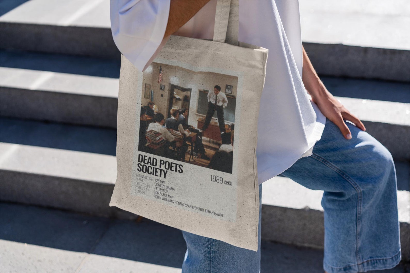 Dead Poets Society Tote Bag, Robin Williams Movie Poster Gifts - Etsy