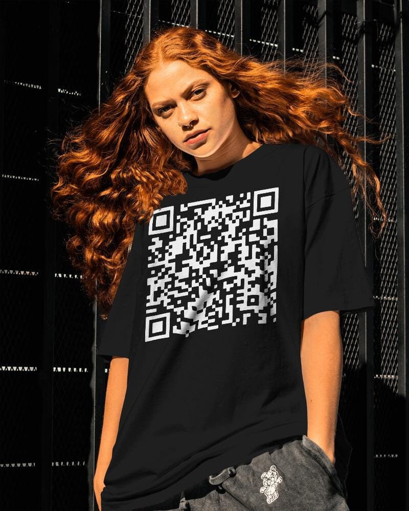 Rick Roll QR Code Shirt-rick Roll Shirt,rick Roll Sweatshirt,rickroll ...