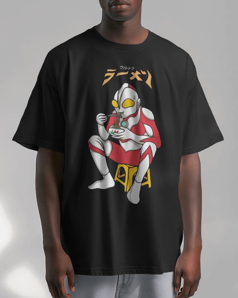 Ultraman Ramen Graphic Tee: Japanese Superhero Shirt - Etsy
