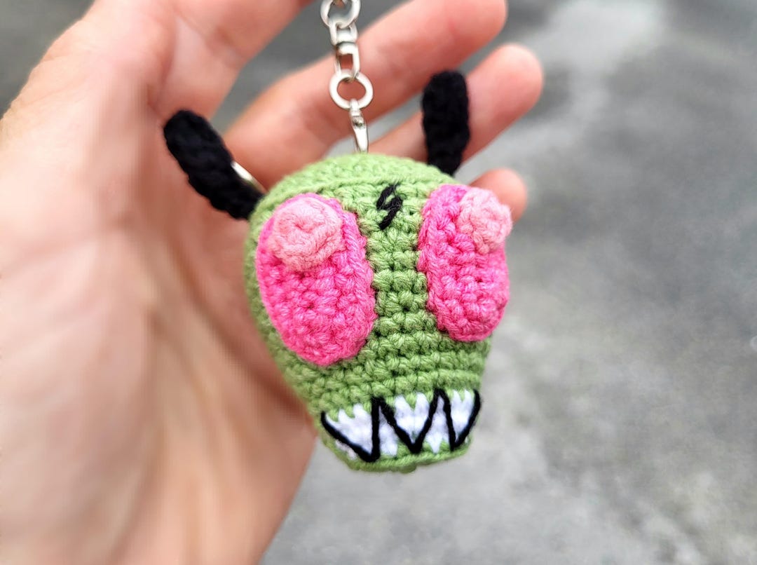 Invader Zim Crochet Pattern | Alt Plushie Keychain | Weirdcore Alien ...