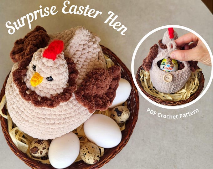 Patrón de crochet "Klipp-Klapp" el pollo de bolsillo; Idiomas: Alemán ...