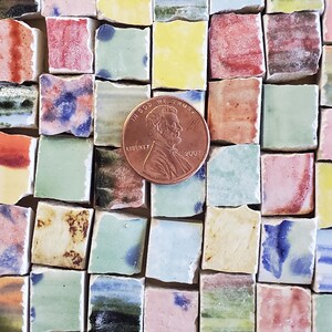 Colorful Handmade Glazed Ceramic Mosaic Tile Mix, Small Pieces for Art ...