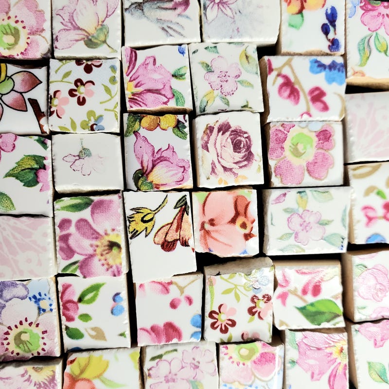 Pink Roses Ceramic Tile - Etsy