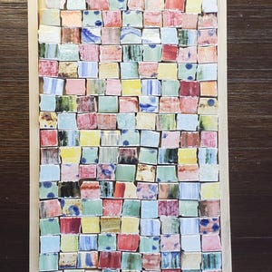 Colorful Handmade Glazed Ceramic Mosaic Tile Mix, Small Pieces for Art ...