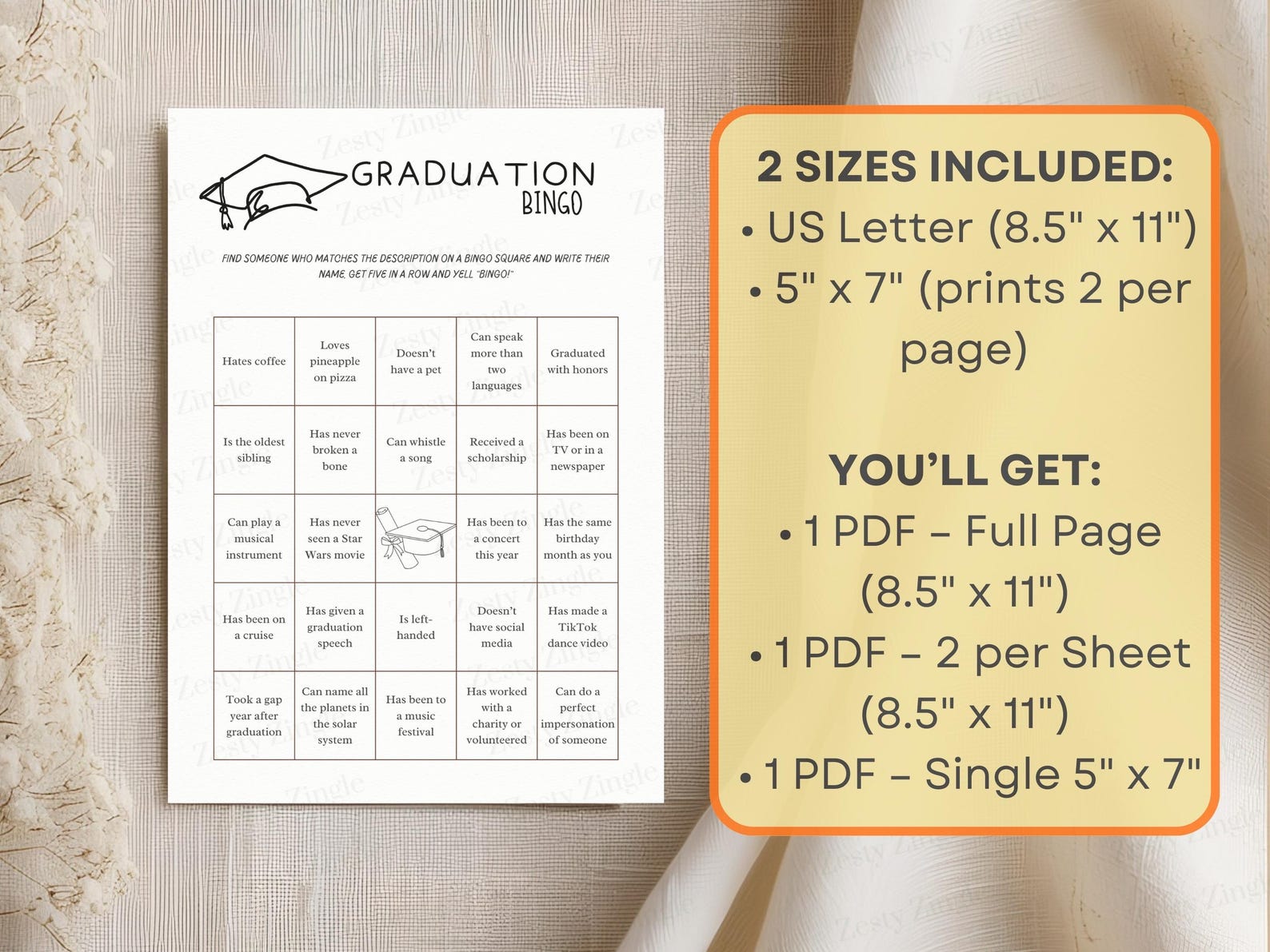 Graduation Game Bundle, Class of 2025 Party Games, High School Graduate ...